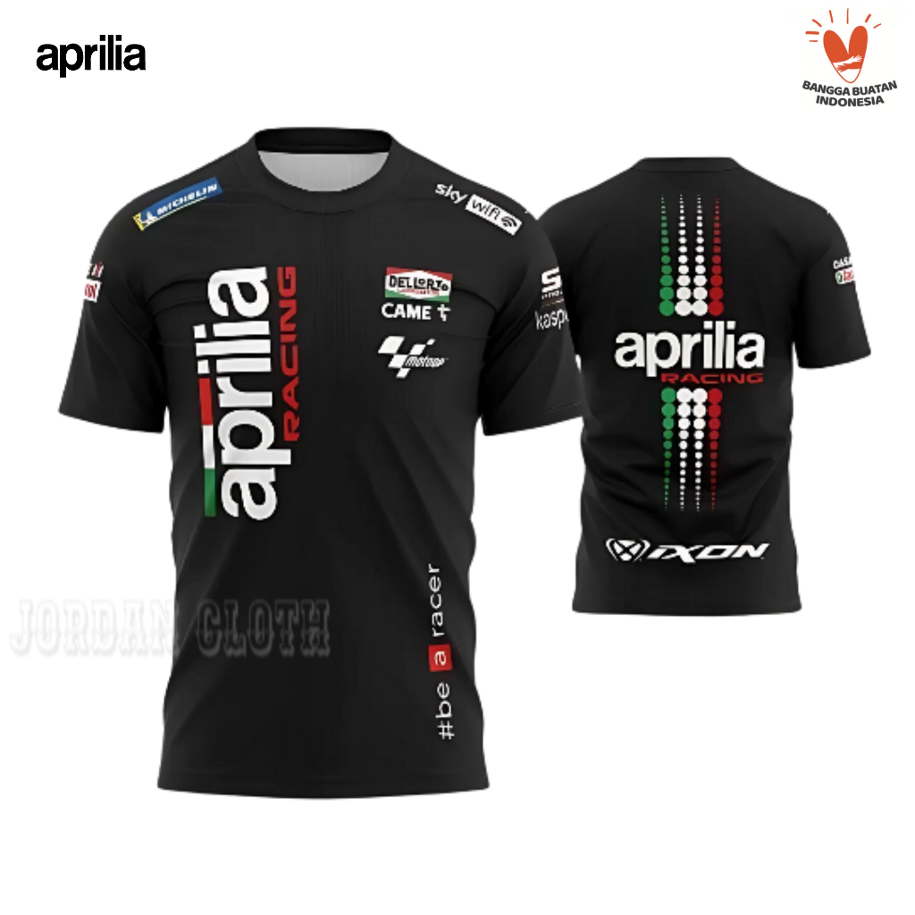 Jual Tshirt Baju Kaos Baju Team Balap MotoGP Aprilia Racing | Shopee ...