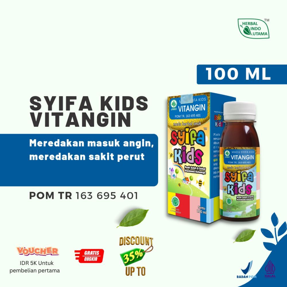 Jual Obat/Ramuan Sirup/Syrup SYIFA KIDS VITANGIN Madu Anak Masuk Angin ...