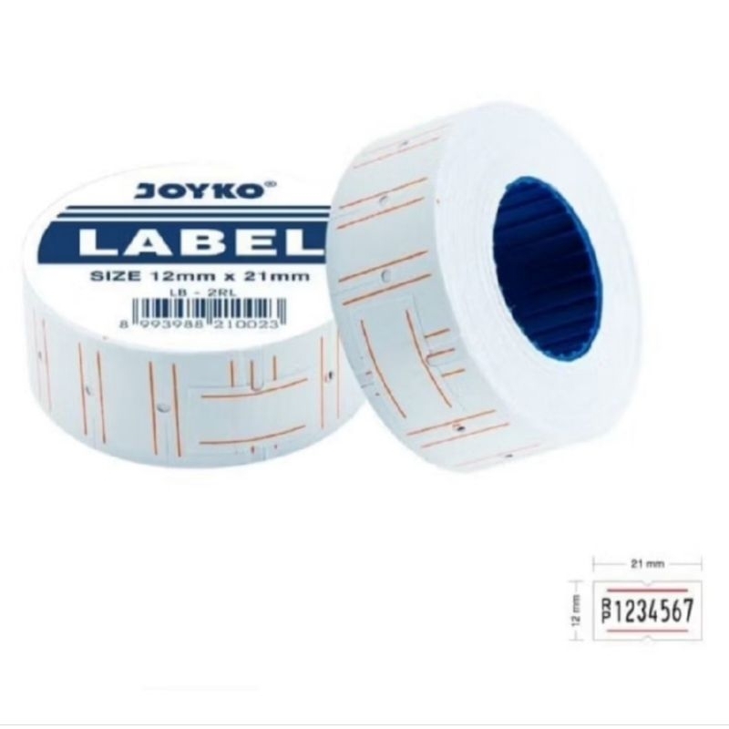 Jual KERTAS LABEL HARGA JOYKO 1 BARIS (1 SLOP ISI 10 ROLL) | Shopee ...