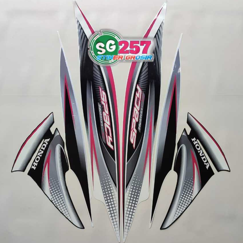 Jual STIKER STRIPING LIS BODY MOTOR HONDA SPACY CARBU 2011 PUTIH ...