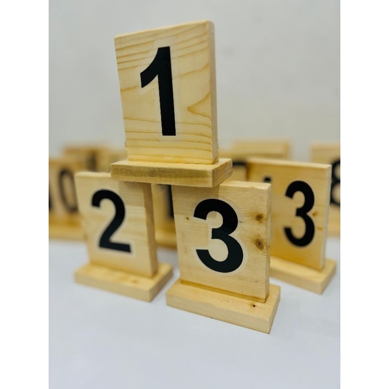 Jual || TERMURAH || NOMOR MEJA KAYU JATI BELANDA / NOMOR MEJA MAKAN ...