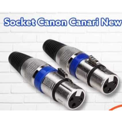 Jual Jack canon/ socket canon audio Mic/ Female Lubang 3 (YM) | Shopee ...