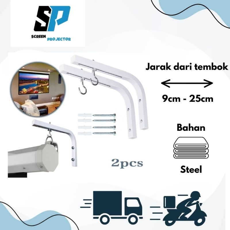 Jual Bracket Layar Proyektor - Bracket L Gantung Screen Projector ...