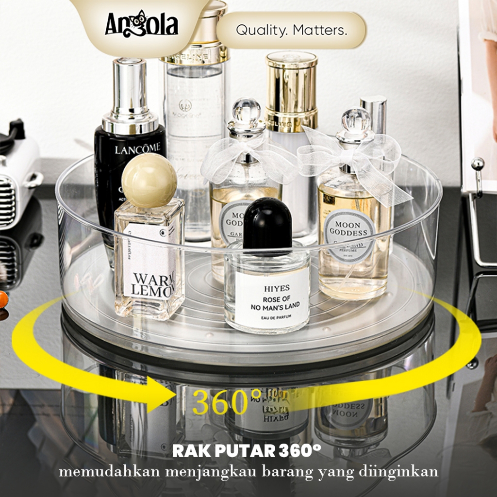 Jual ANGOLA Rak Buah / Skincare / Bumbu / Rak Putar Transparan C97 ...