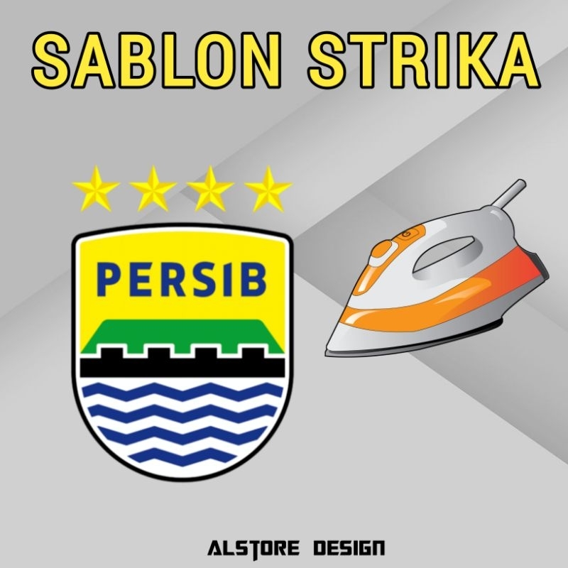 Jual SABLON STRIKA SABLON LOGO PERSIB BINTANG 4 TERBARU QUALITY PREMIUM ...
