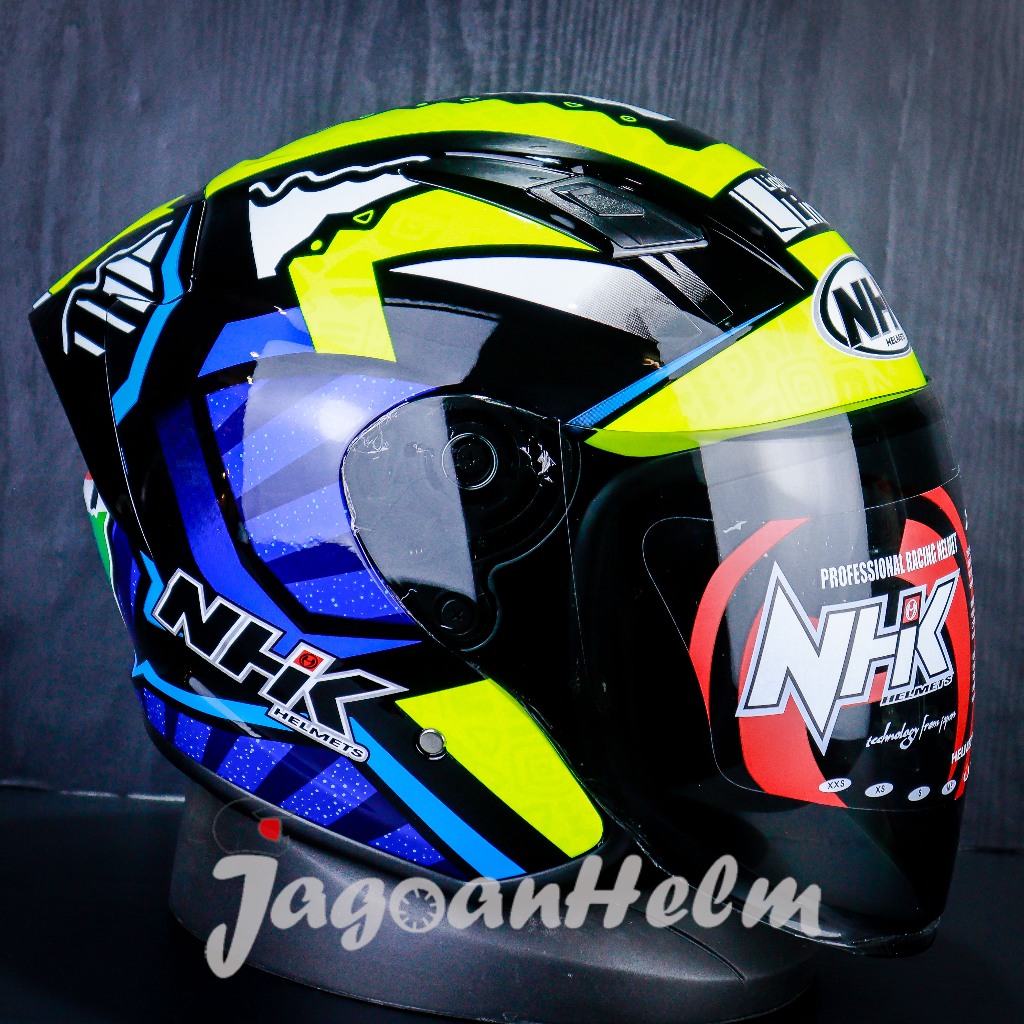 Jual NHK R1 ELITE MOTIF GP RR ROBERT | BLACK | SINGLE VISOR | Shopee ...