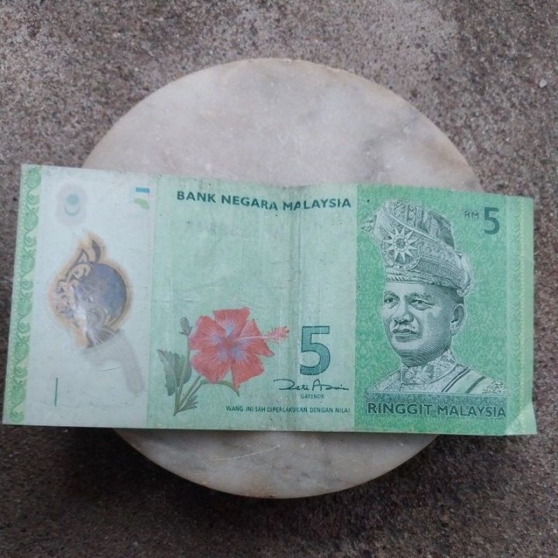 Jual Uang Kertas Malaysia RM 5 Ringgit Polymer | Shopee Indonesia