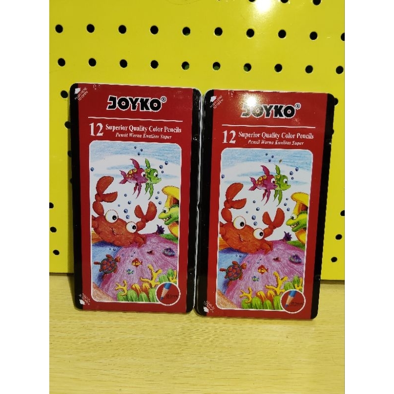 Jual Pensil warna kaleng joyko CP-12TC CP-24TC color pencils 12 warna ...