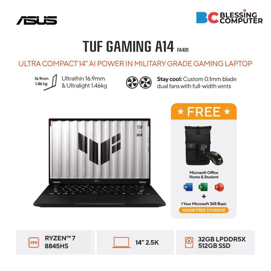 Jual ASUS TUF Gaming A14 FA401UU R745G7G HM Ryzen 7 8845HS 32GB 512GB ...