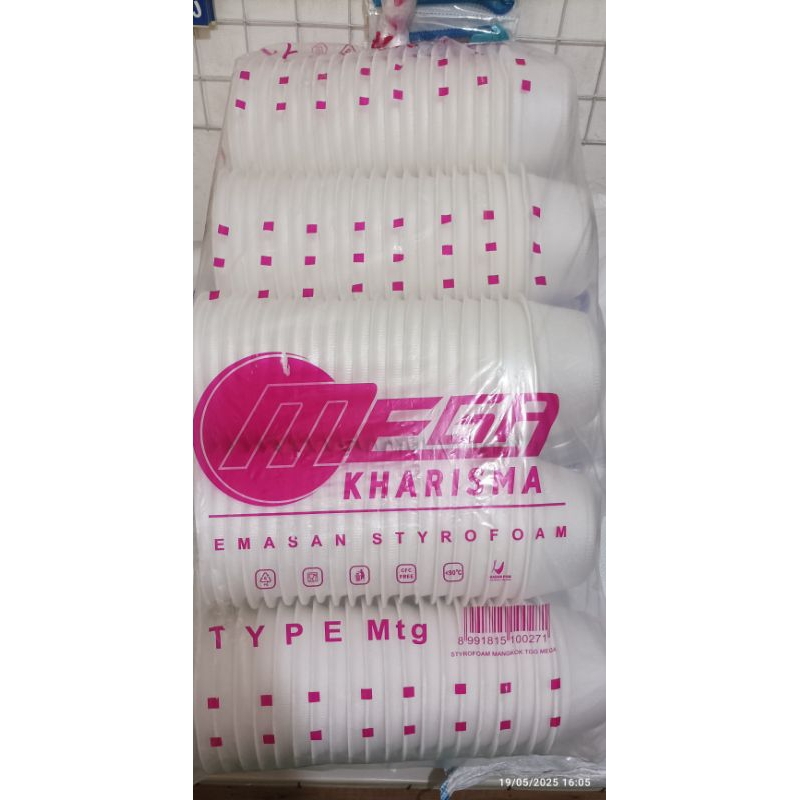 Jual FOAM MANGKOK TEBAL MEGA KHARISMA ISI 100PCS, FOAM BAKSO | Shopee ...