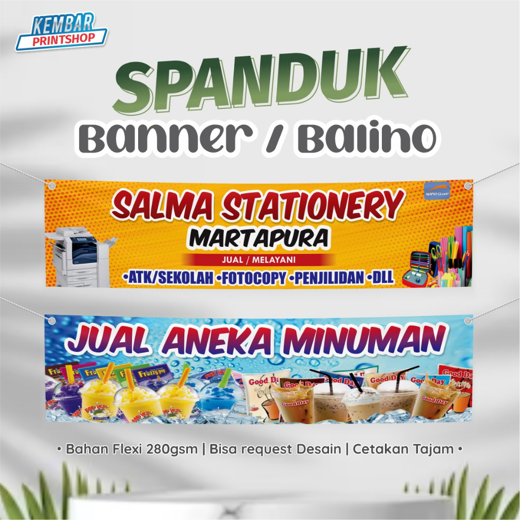 Jual CETAK SPANDUK BALIHO BANNER REQUEST DESAIN KUALITAS BAGUS UNTUK ...
