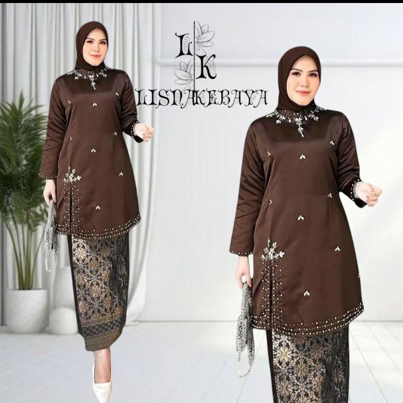 Jual Setelan Baju Kurung Payet Kebaya Kurung Melayu | Shopee Indonesia
