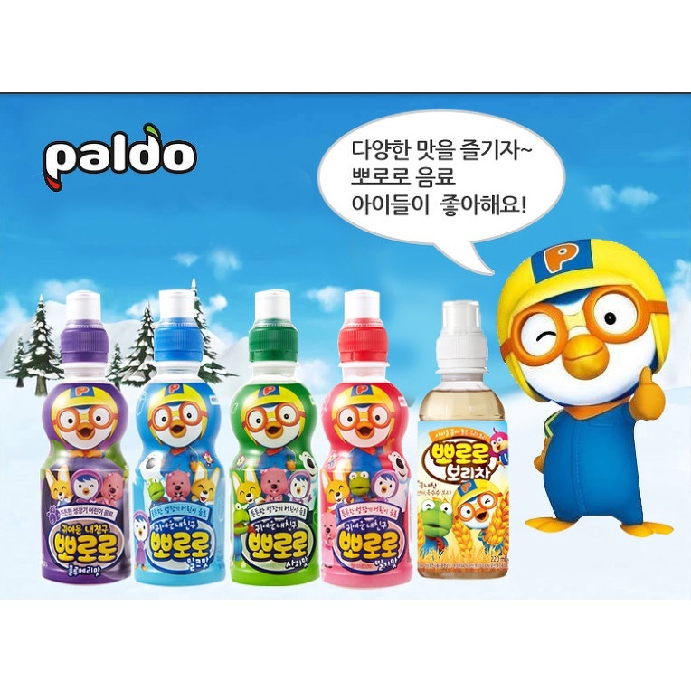 Jual Pororo Fruit Juice Drink 235ml – Minuman Rasa Buah Paldo Korea | Shopee Indonesia