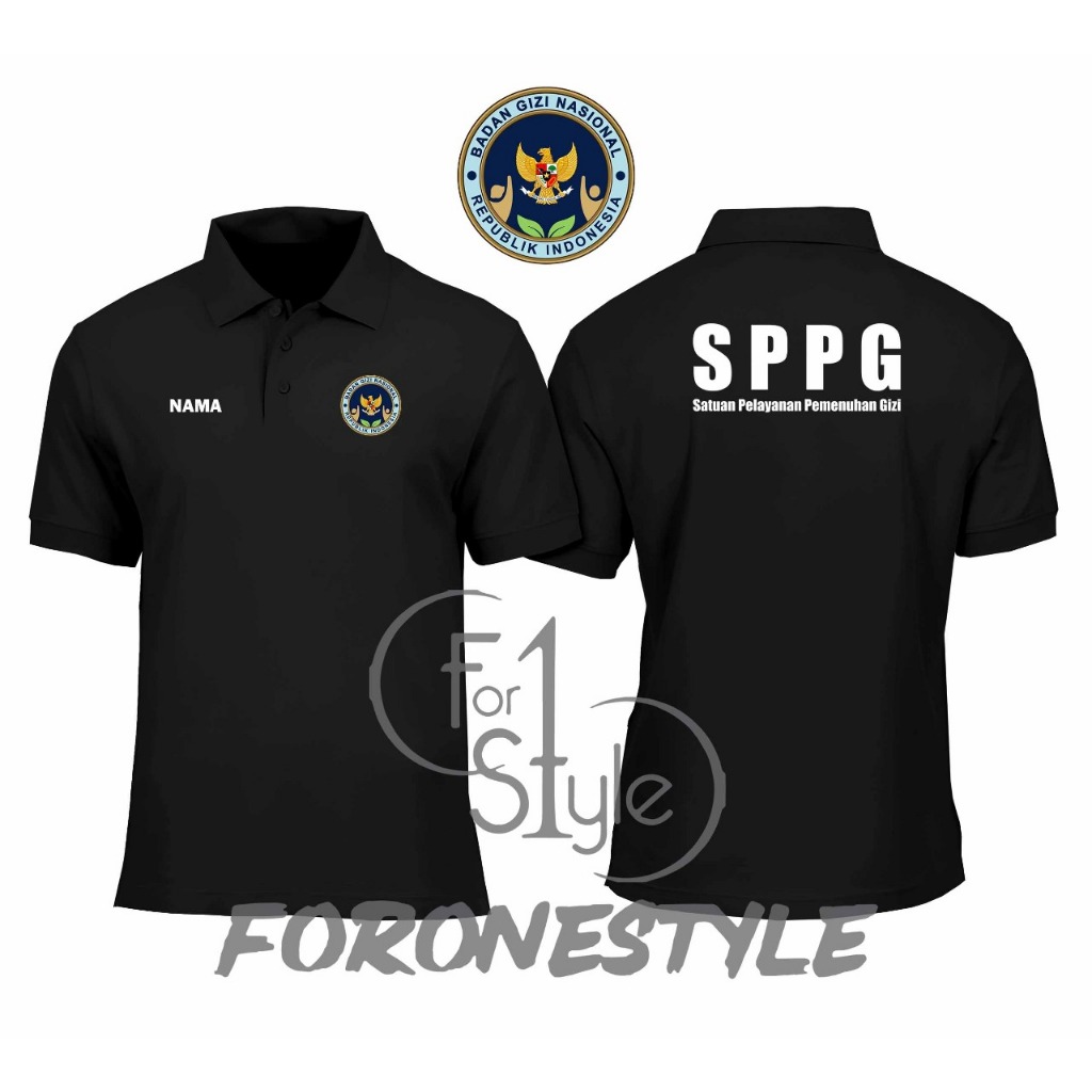 Jual KAOS BERKERAH SPPG - BAJU BERKERAH SPPG - POLO BADAN GIZI NASIONAL ...