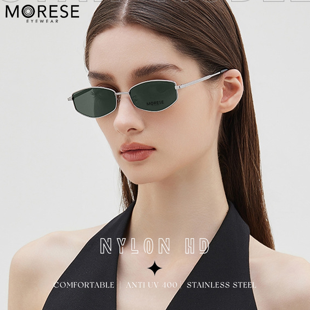 Jual MORESE Kacamata Nylon HD Anti UV 400 Style Kotak Elegant TerBaru ...