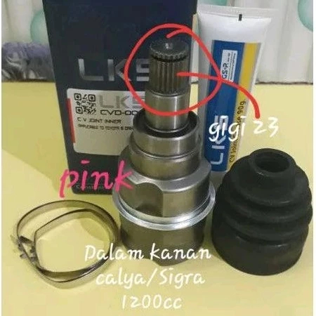 Jual CV joint Dalam As Tarik Dalam As Roda Depan Dalam Calya Sigra 1200cc kanan LKS Asli ...