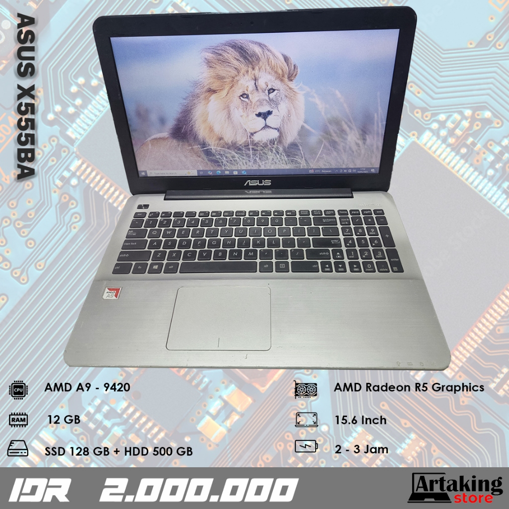 Jual Asus X555BA - AMD A9 - Ram 12 GB - Sudah SSD | Shopee Indonesia