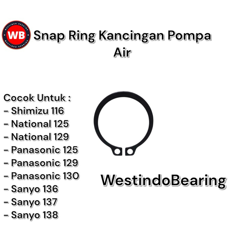 Jual Snap Ring Snapring Kancingan Pompa Air Panasonic | Shopee Indonesia