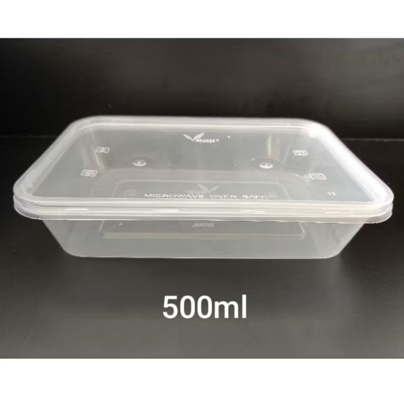Jual KOTAK MEIJI RECTANGLE 500ml KOTAK COINTAINER THINWALL KOTAK MAKAN PLASTIK READY STOCK ...
