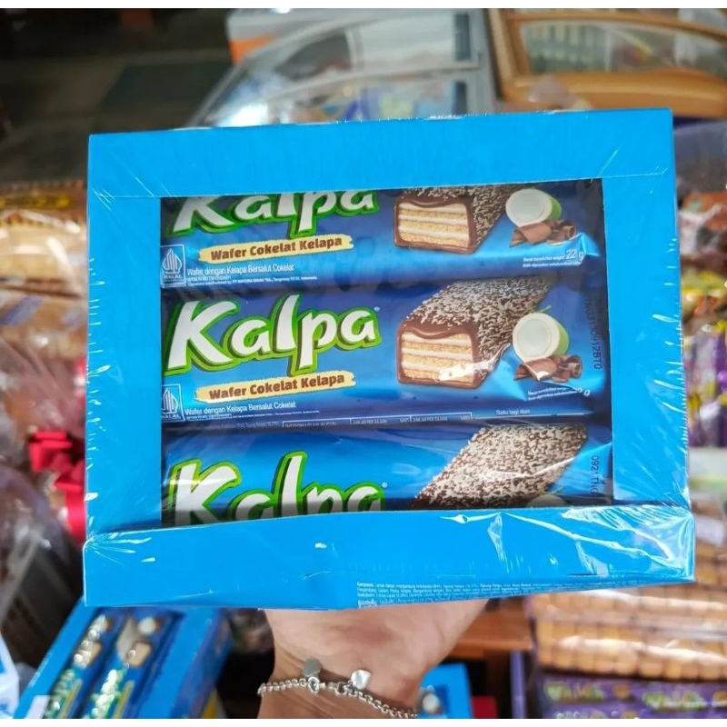 Jual KALPA WAFER KELAPA COKELAT SNACK WAFER COKELAT KALPA | Shopee ...