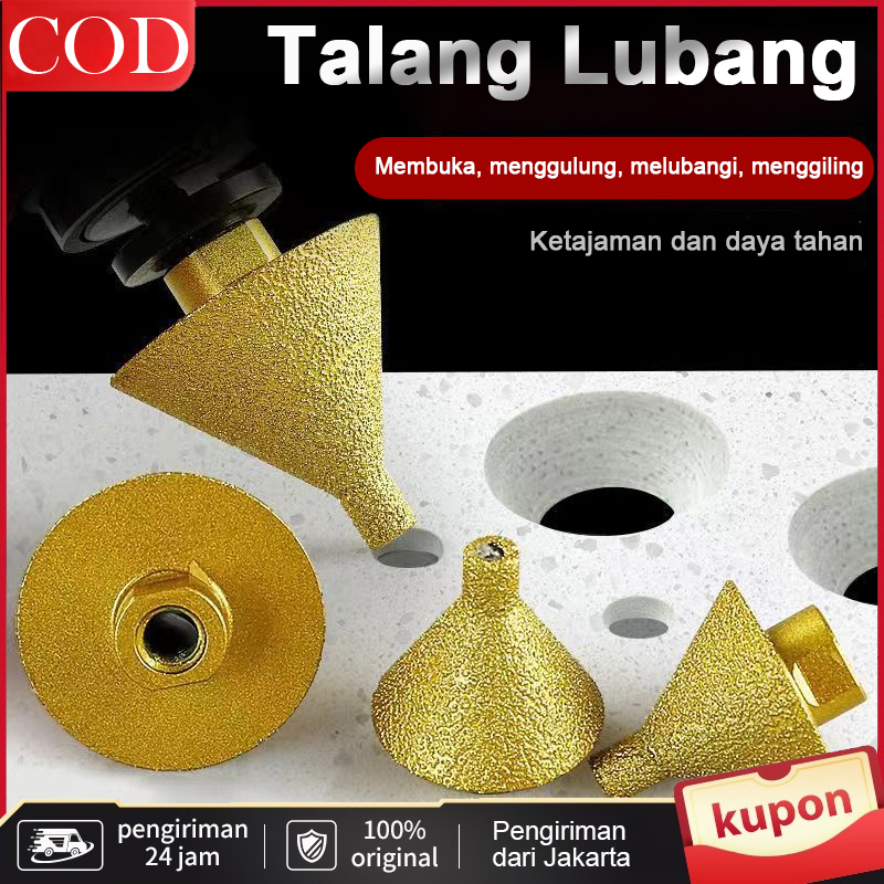 Jual PHK Mata bor talang bevel berlian ulir M10 38/50mm mata bor ...