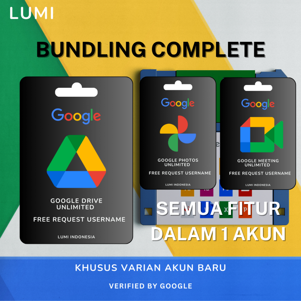 Jual Google Drive Bonus Google Photos + Google Meet unlimited Lifetime ...