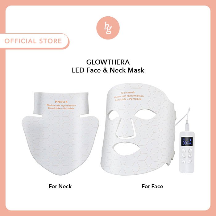 Jual Hey, Glow - Glowthera Masker LED Wajah & Leher – Red Light Therapy ...