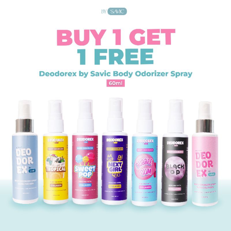 Jual Savic Deodorex Collagen dan Musk - Body Spray Deodorant Tubuh Bau ...