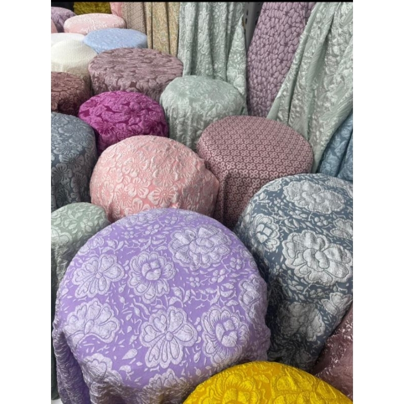 Jual KAIN BAHAN JAGUARD EMBOSS MOTIF (HARGA PER 1/2 METER) | Shopee ...