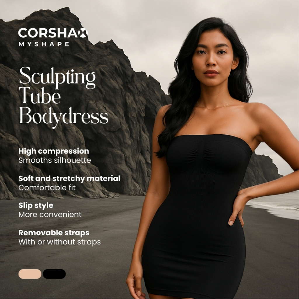 Jual CORSHAX Sculpting Tube Bodydress Control Tummy Reduce Waistline ...