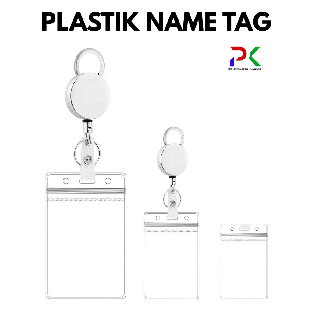Jual Tempat Id Card Name Tag Acara Panitia Bahan Plastik Lentur SATUAN ...