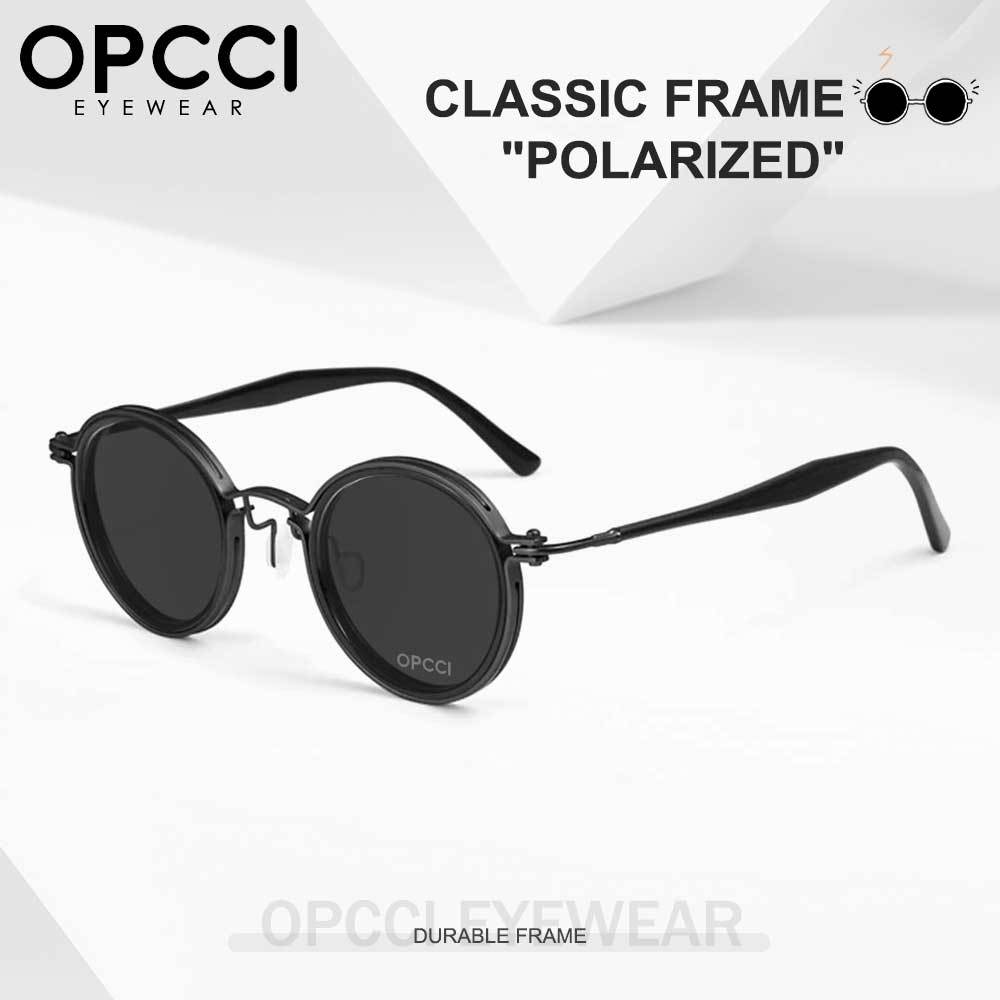 Jual Opcci Kacamata Hitam Sunglasses Polarized Model Bulat Classic ...