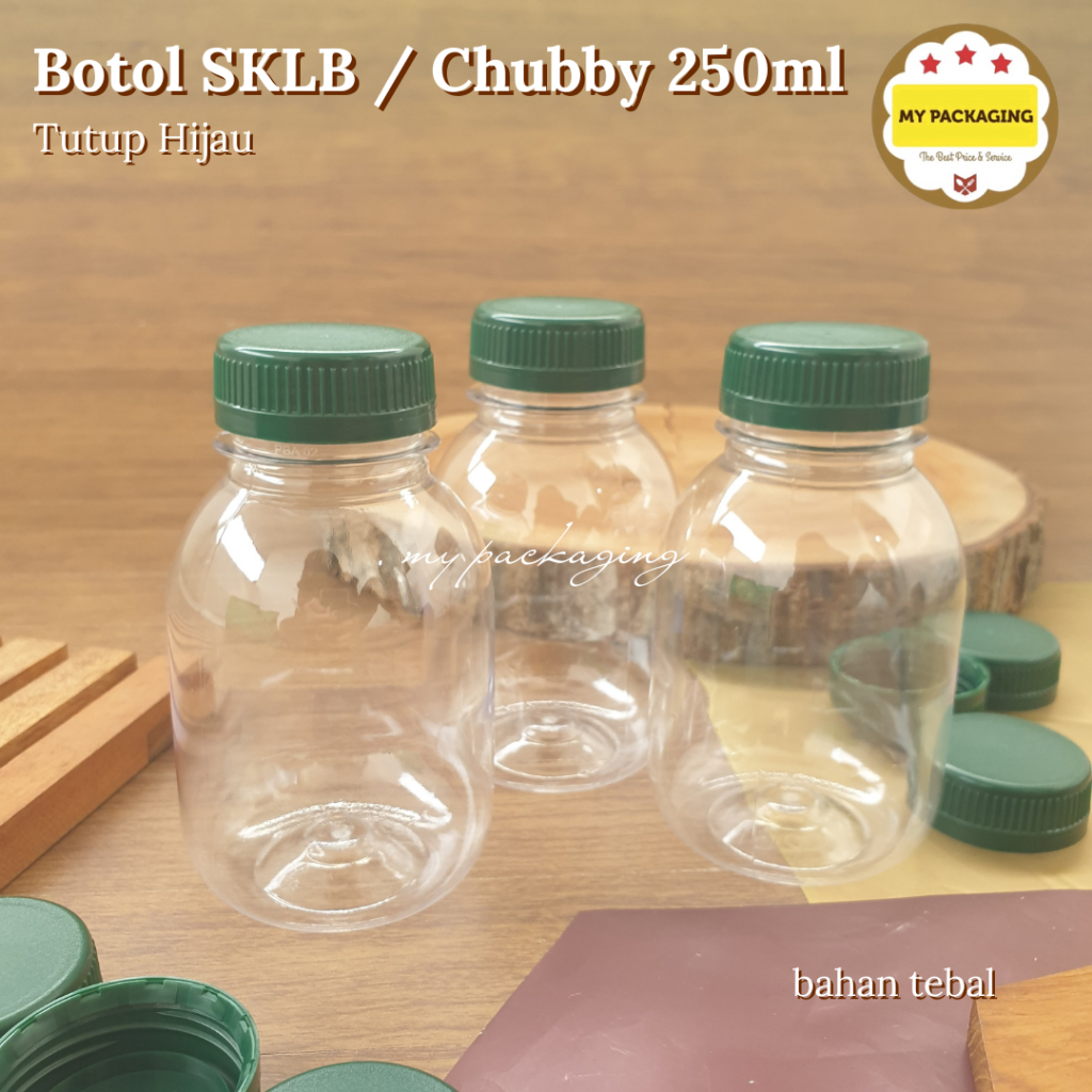 Jual 10pcs Botol SKLB Gemuk Pendek Cubby Gemoy 250ml - Harga per pack ...