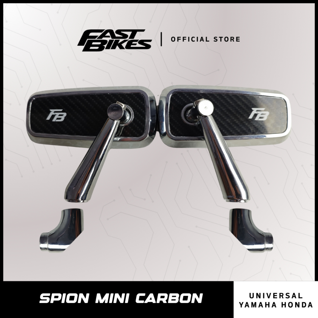 Jual Fastbikes - Spion Carbon Universal Hitam Chrome Mini Nmax Aerox ...