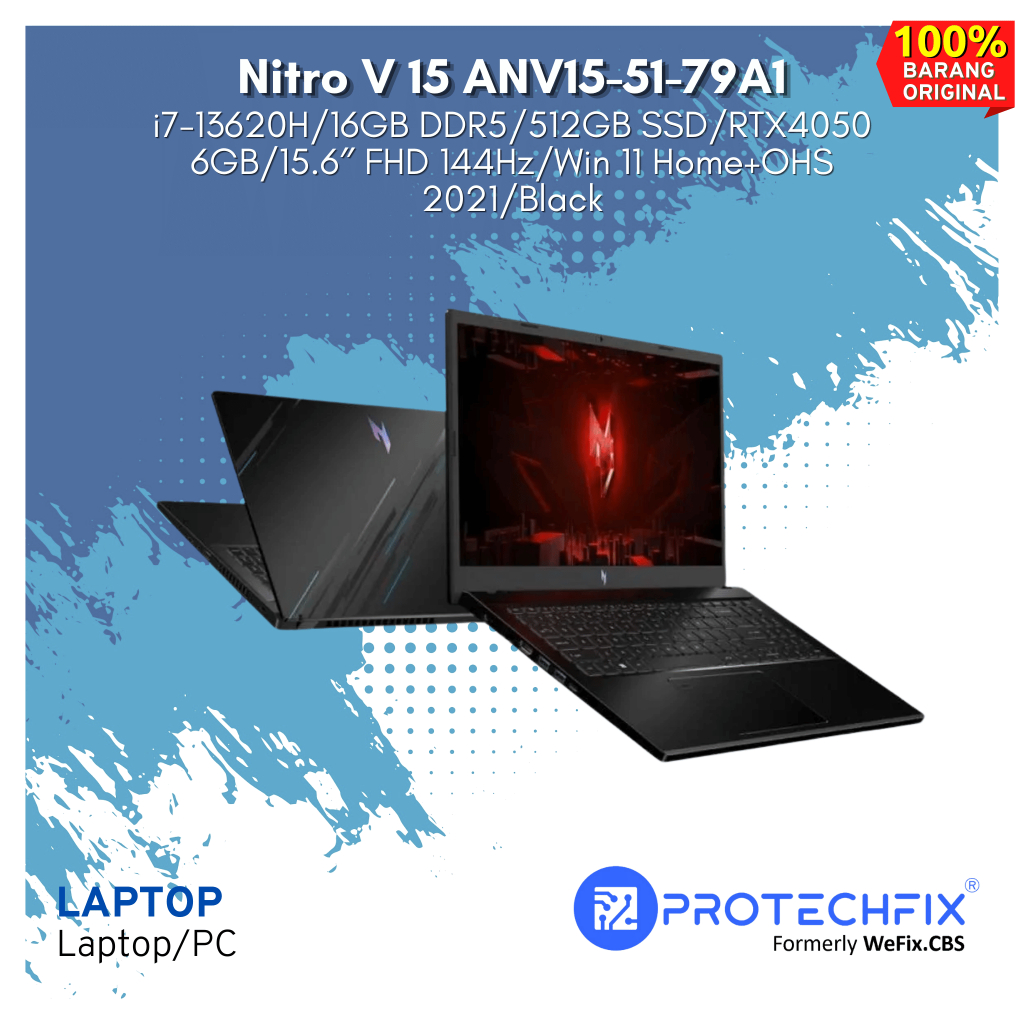Jual Laptop Acer Nitro V 15 ANV15 51 79A1 intel Core i7 13620H 16GB ...