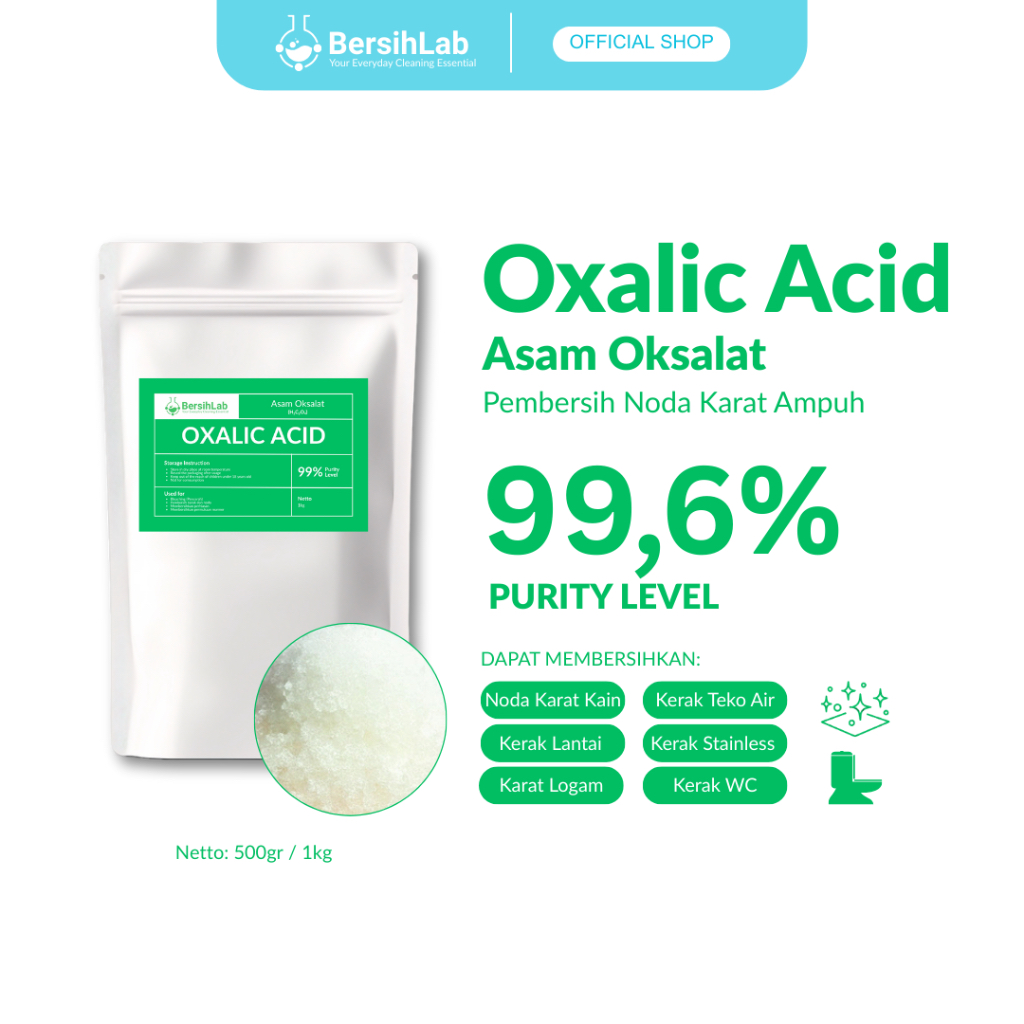 Jual BersihLab OXALIC ACID - Asam Oksalat PEMBERSIH KARAT AMPUH ...