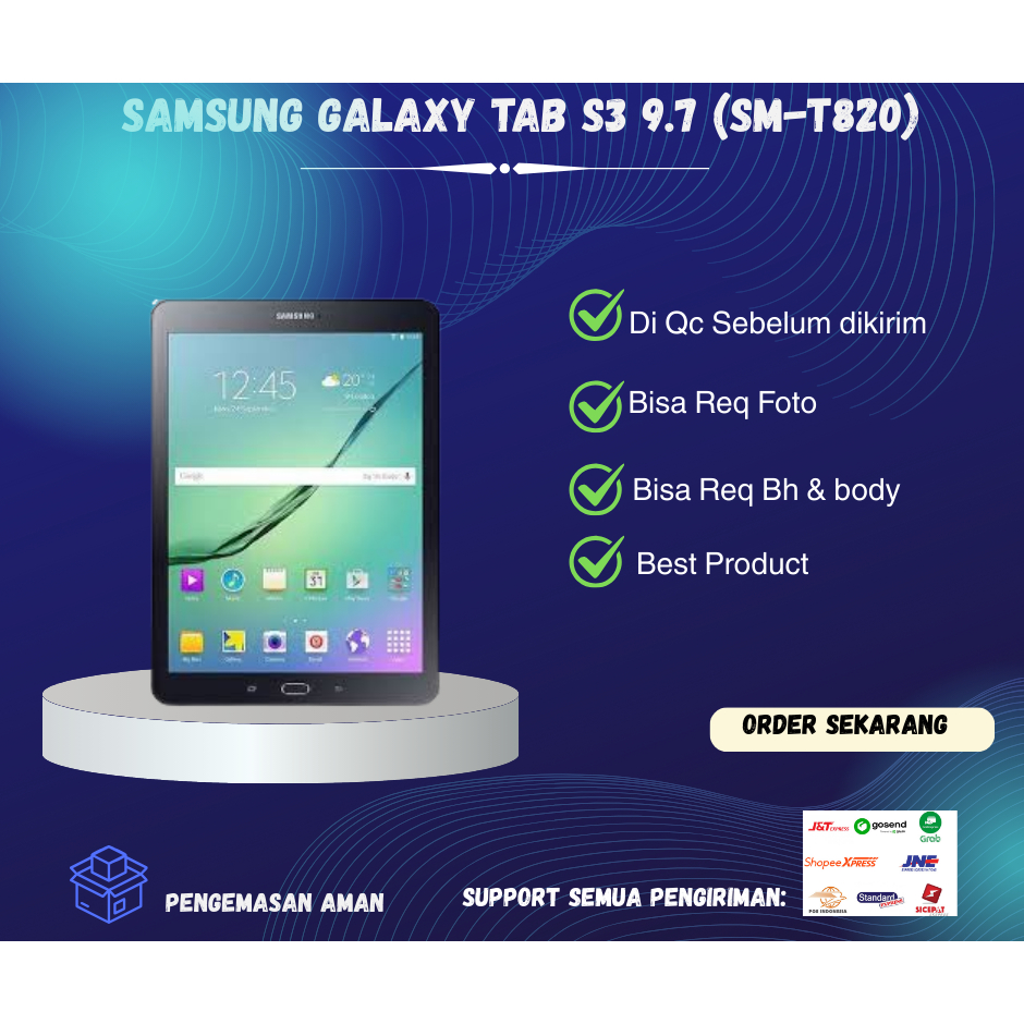 Jual Samsung Galaxy Tab S3 9.7 2017 (SM-T820) 4/32GB Wifi Only Second ORIGINAL | Shopee Indonesia