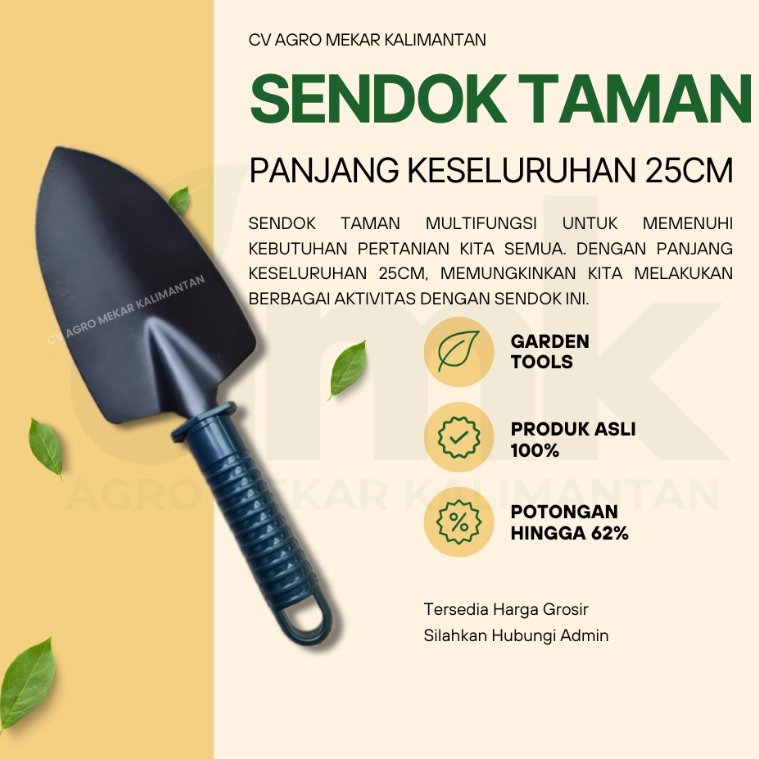 Jual Sendok Taman Desain Ergonomis Bahan Besi Plastik - Agro Mekar ...