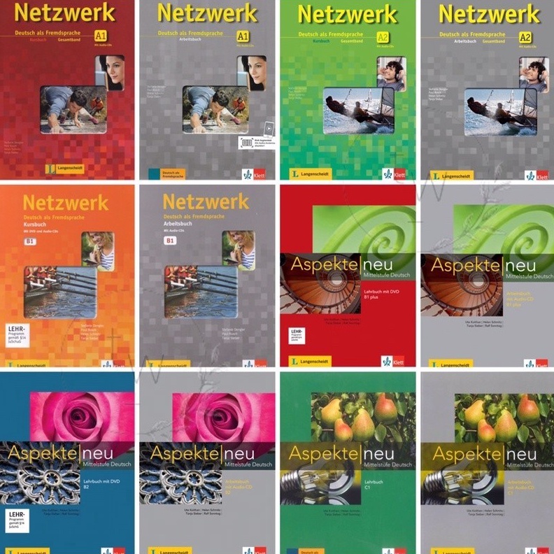 Jual KODE J85Q Netzwerk A1 A2 B1 Aspekte Neu B1 B2 C1 Kursbuch Lehrbuch Arbeitsbuch German Buku ...