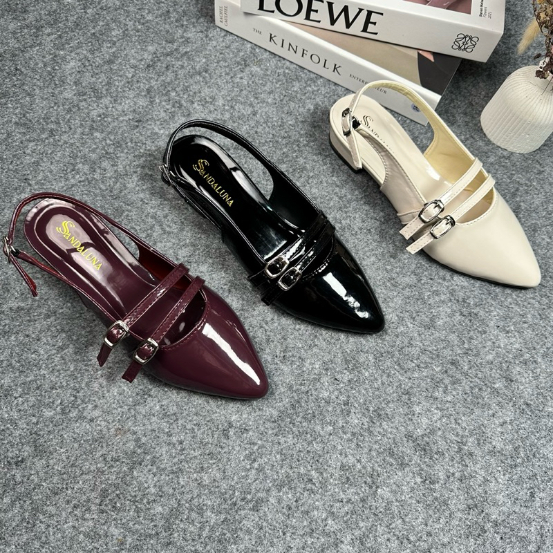 Jual SANDALUNA - Sepatu Heels Wanita 3 cm Elegan Kekinian Terbaru Hak ...