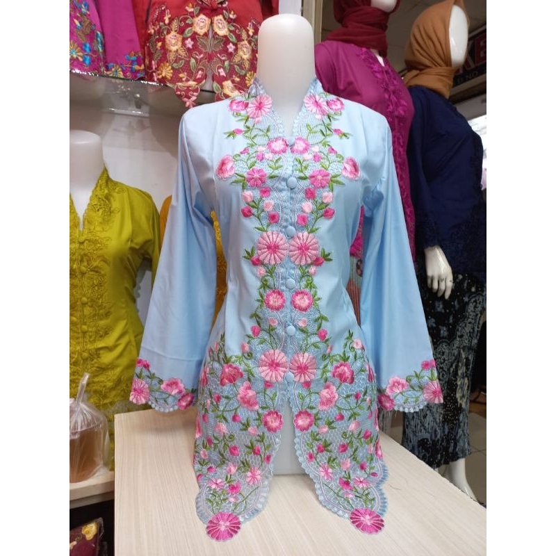 Jual Autophile.id-ATASAN KEBAYA ENCIM BORDIR MODERN BAHAN BALOTELI ...