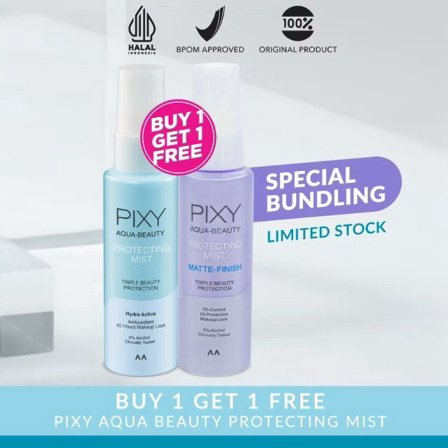Jual [FREE BUY 1 GET 1] PIXY PROTECTING MIST | FREE MATTE FINISH | 60ml ...