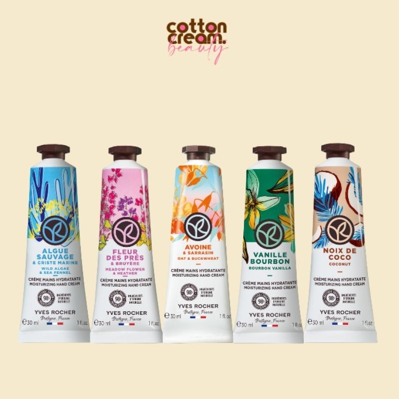 Jual Yves Rocher Hand Cream Vanilla / Olive / Mango / Raspberry / Wild ...