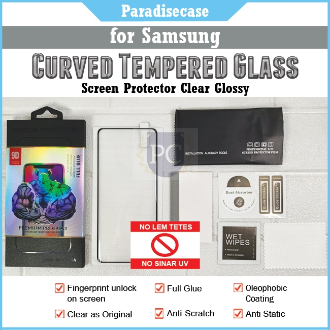 Jual 3D Pelindung Layar Full Glue Tempered Glass Curved Samsung Note 10 ...