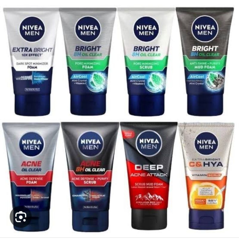 Jual Nivea men pencuci muka 100 gram / nivea facial wash | Shopee Indonesia