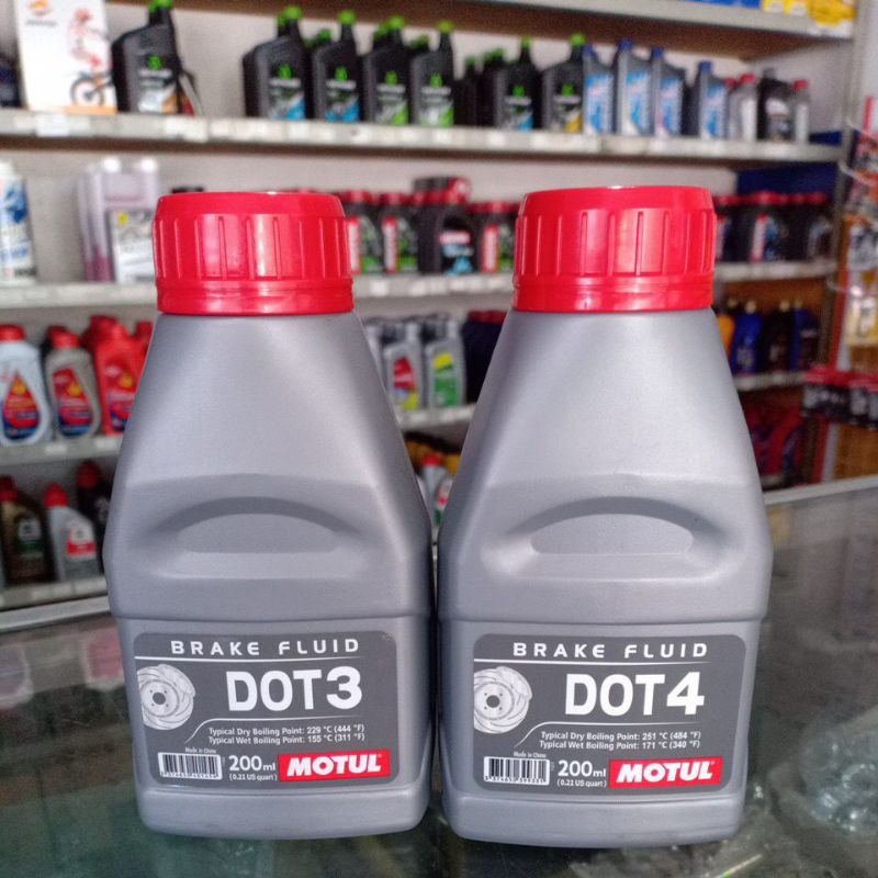Jual BRAKE FLUID DOT 3 / DOT 4 MOTUL 200 ML - MINYAK REM - OLI REM ...
