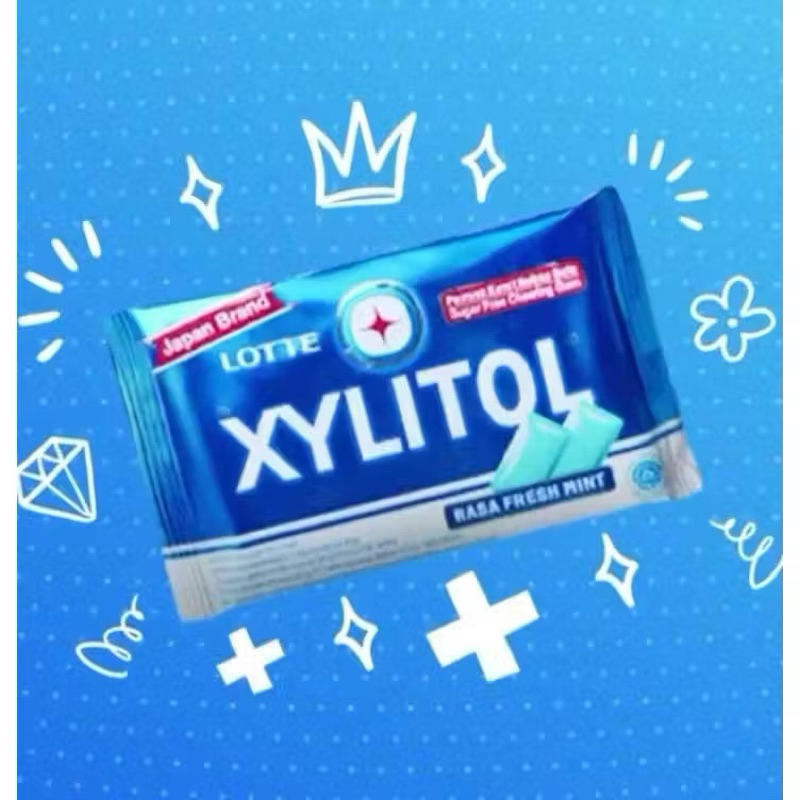 Jual Xylitol Blister Permen Karet Bebas Gula Rasa Fresh Mint | 1 Strips ...