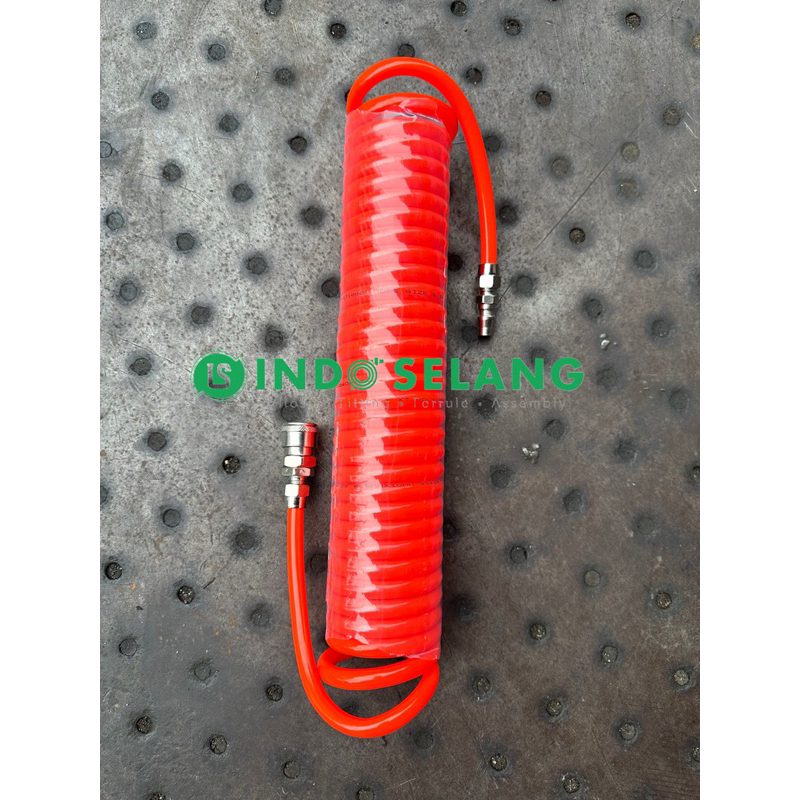 Jual SELANG RECOIL 10MM PANJANG 6 METER HOSE SPIRAL KOMPRESOR AIR ANGIN ...