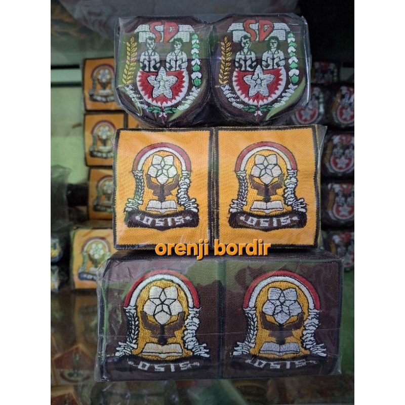 Jual Emblem Osis SD SMP SMA Bordir / Logo SD SMP SMA Bordir / Bet ...