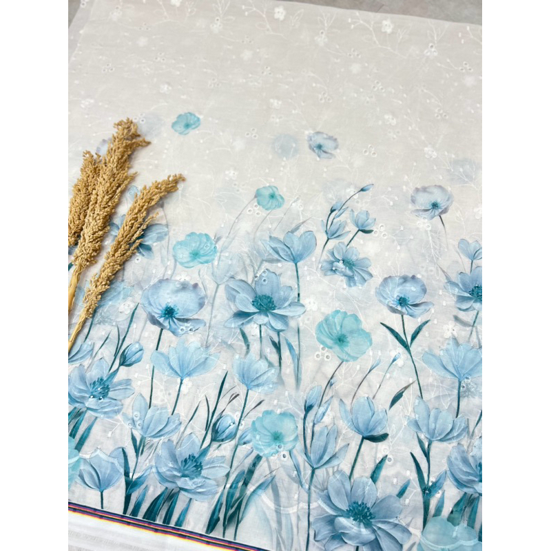 Jual Kain Katun Embroidery Lukis Premium | Shopee Indonesia